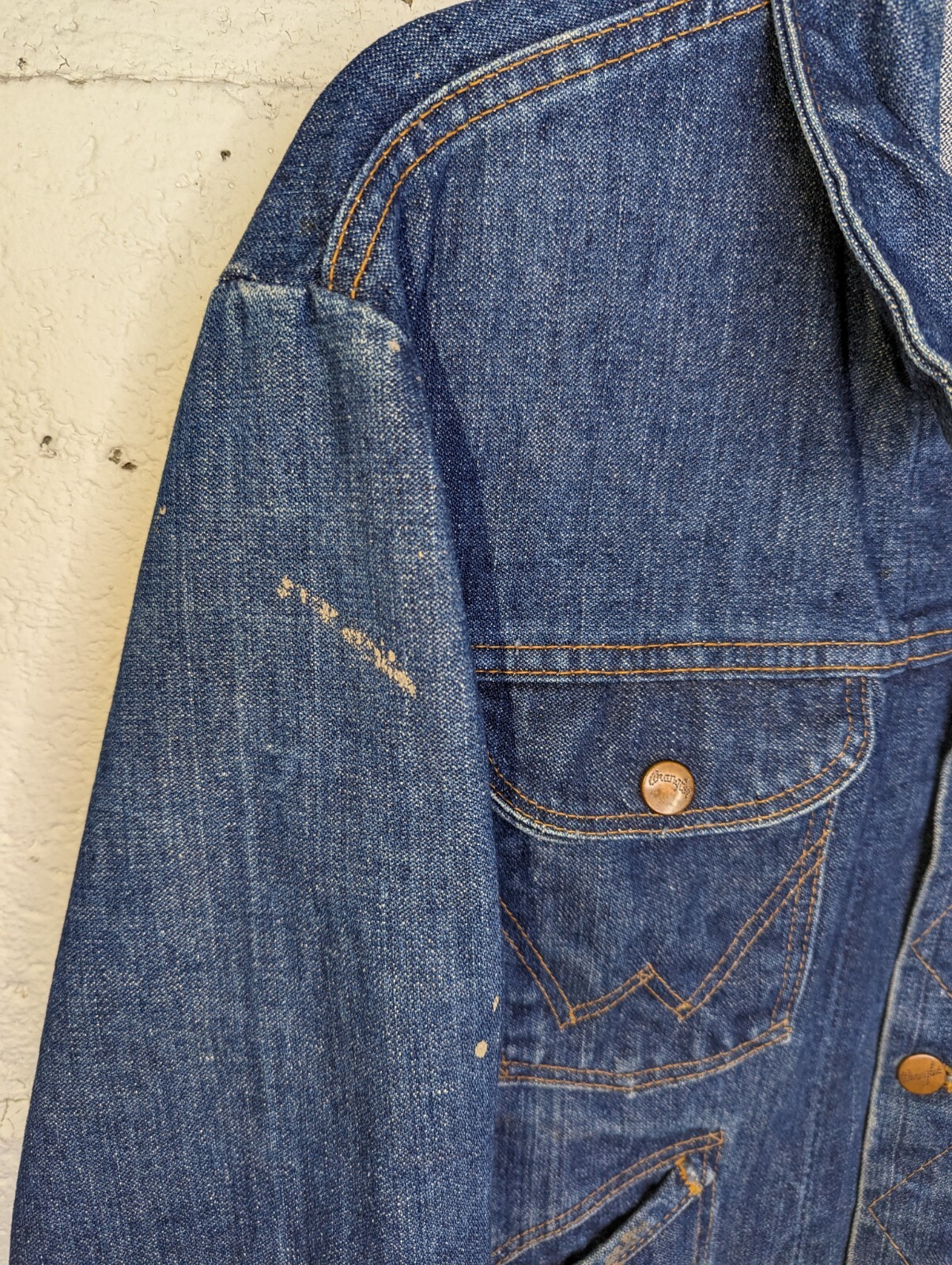 Vintage 1960s Wrangler Denim Jacket Trucker Medium Wa… - Gem