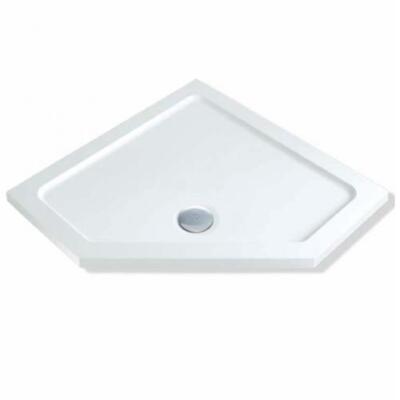 MX Elements Pentagonal Shower Tray with Waste 900mm x 900mm Flat Top | eBay