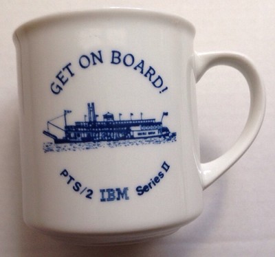 1980s IBM PTS/2 SERIES II PERSONAL COMPUTER SYSTEM COFFEE MUG, VINTAGE ...