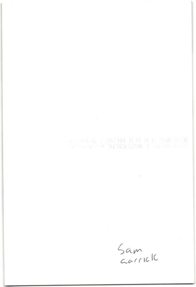 Sam Carrick Autographed 4x6 Color Photo Toronto Maple Leafs #53 Blue A ...