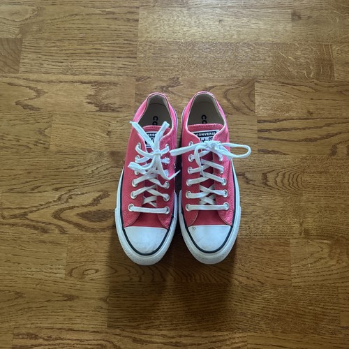 Converse Platform All Star Shoe Sneaker Canvas Low Top Raspberry Pink 5 ...