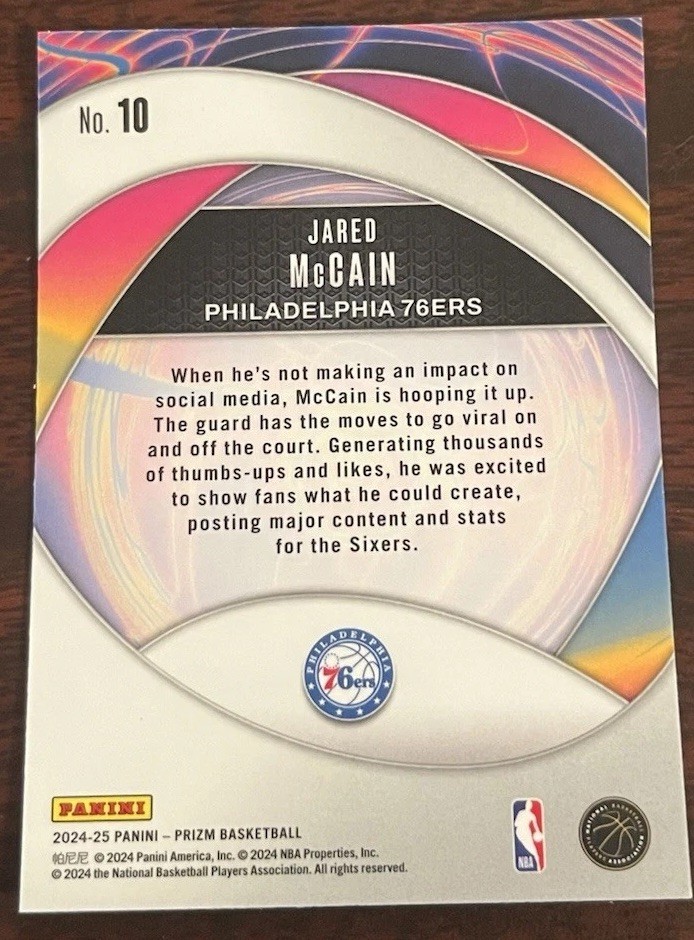 2024-25 Panini Prizm - Instant Impact Jared McCain #10 Silver Prizm (RC ...