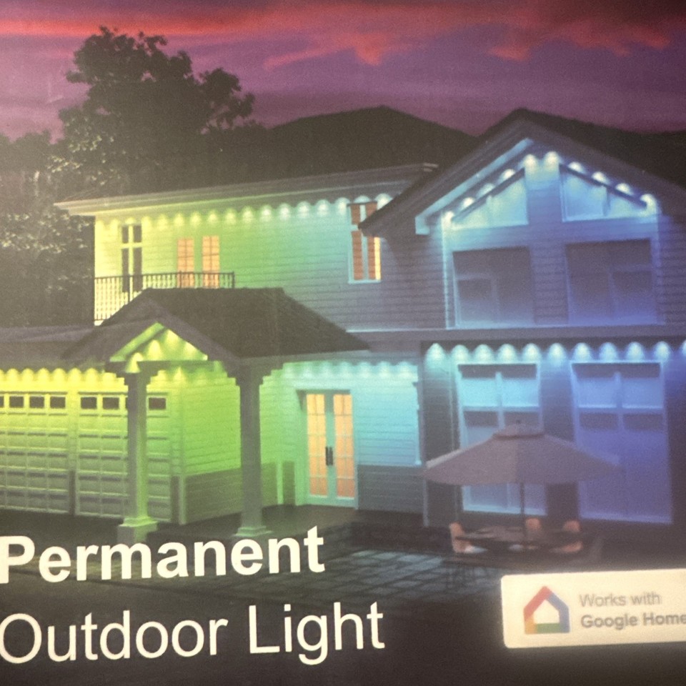 Smart RGBIC Outside Lights 100ft. Waterproof Works w/ Alexa and Google ...