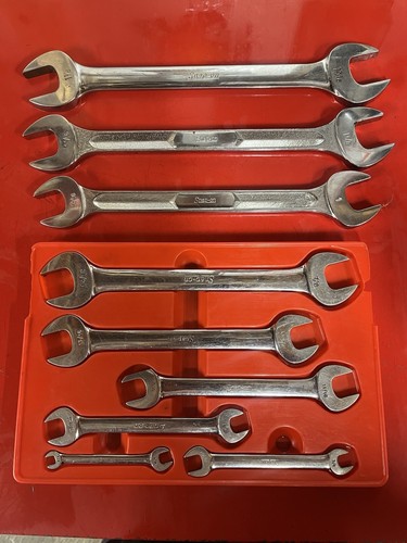 Snap On VO & VS Series 9 Piece Open End Wrench Set SAE 1/4 to 1-1/8 | eBay