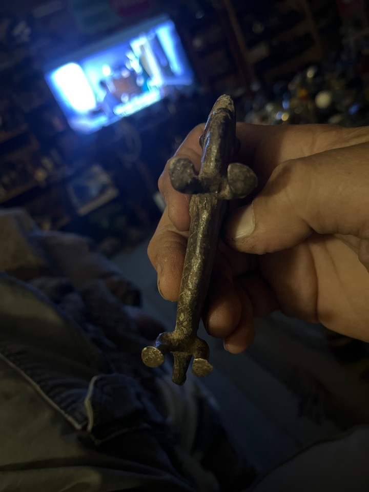 vintage bronze, African chameleon figure/weight | eBay