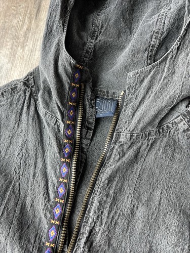 RARE Vintage 90s alf Kuhl Washed Denim Full Zip Jacket - Size M | eBay