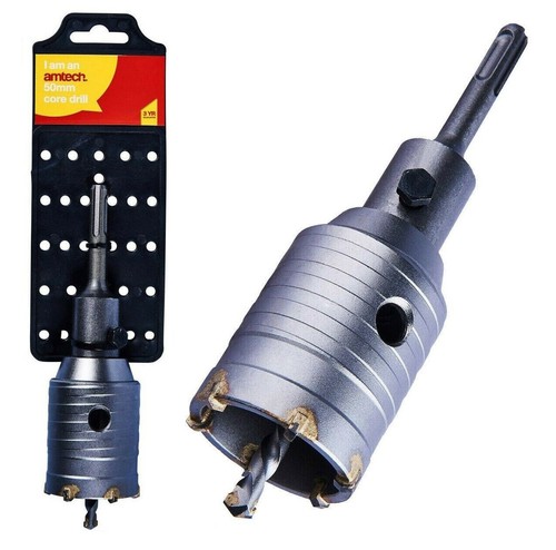 50mm Core Drill Bit Concrete Masonry Brick Breeze Block SDS TCT Pilot ...