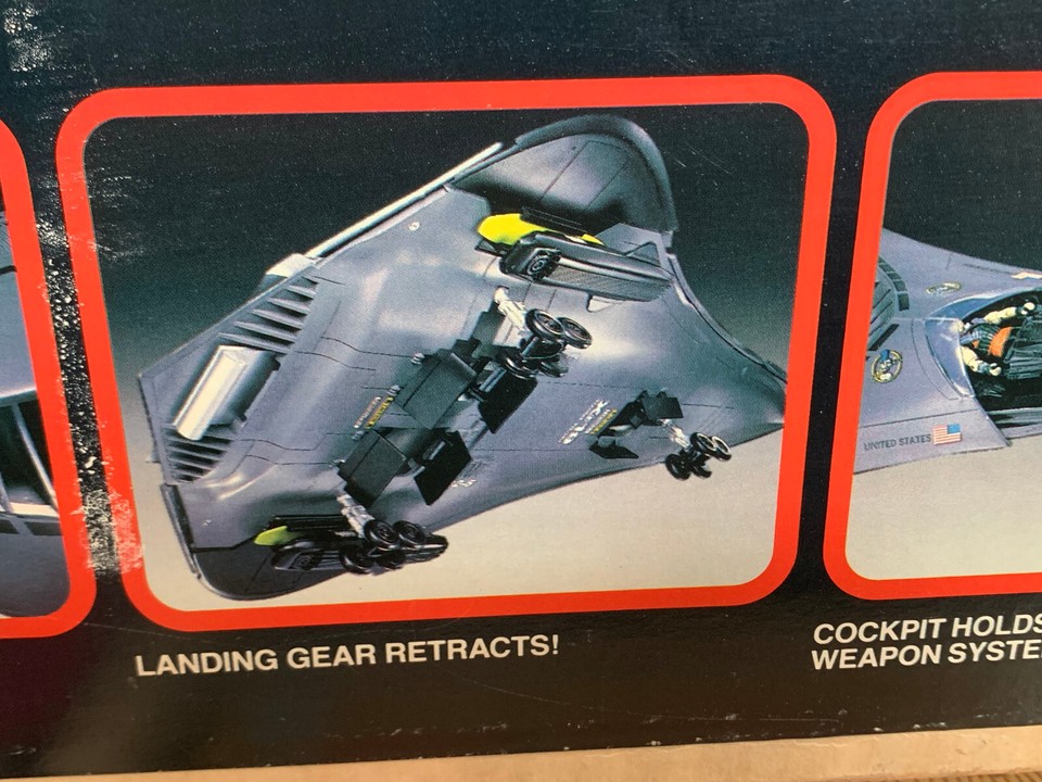 GI Joe PHANTOM X-19 STEALTH FIGHTER Jet Factory Sealed In Box 1988 ...