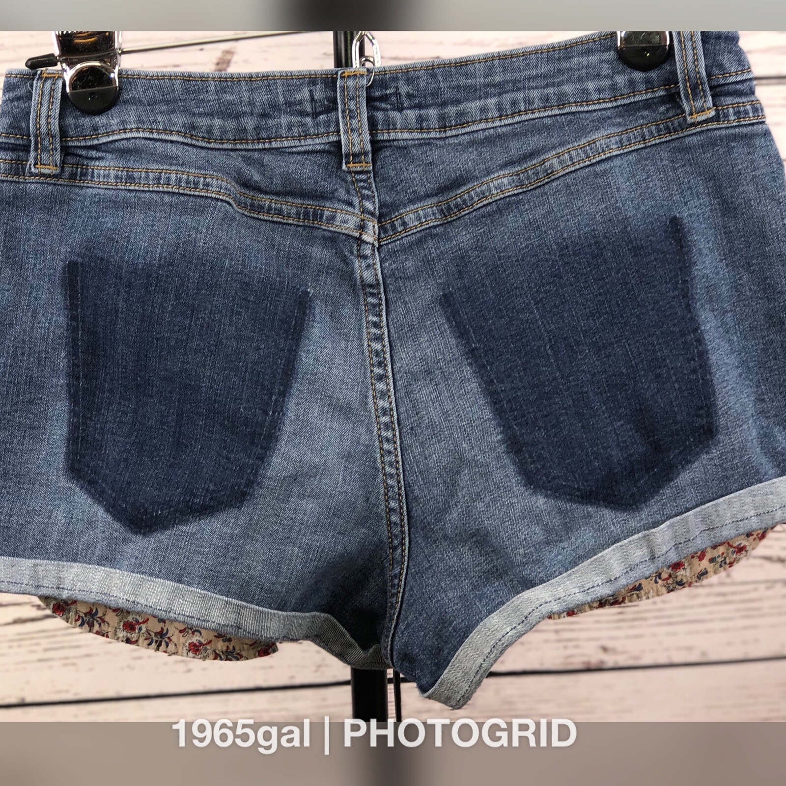 LC Lauren Conrad Cuffed Distressed Jean Shorts 4 | eBay