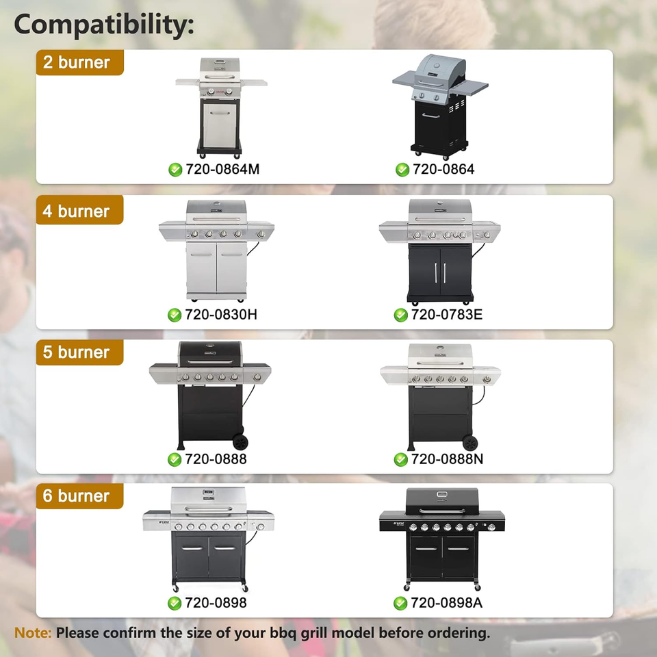 Grill Replacement Parts for Nexgrill Members Mark 5-Burner Heat Plate ...
