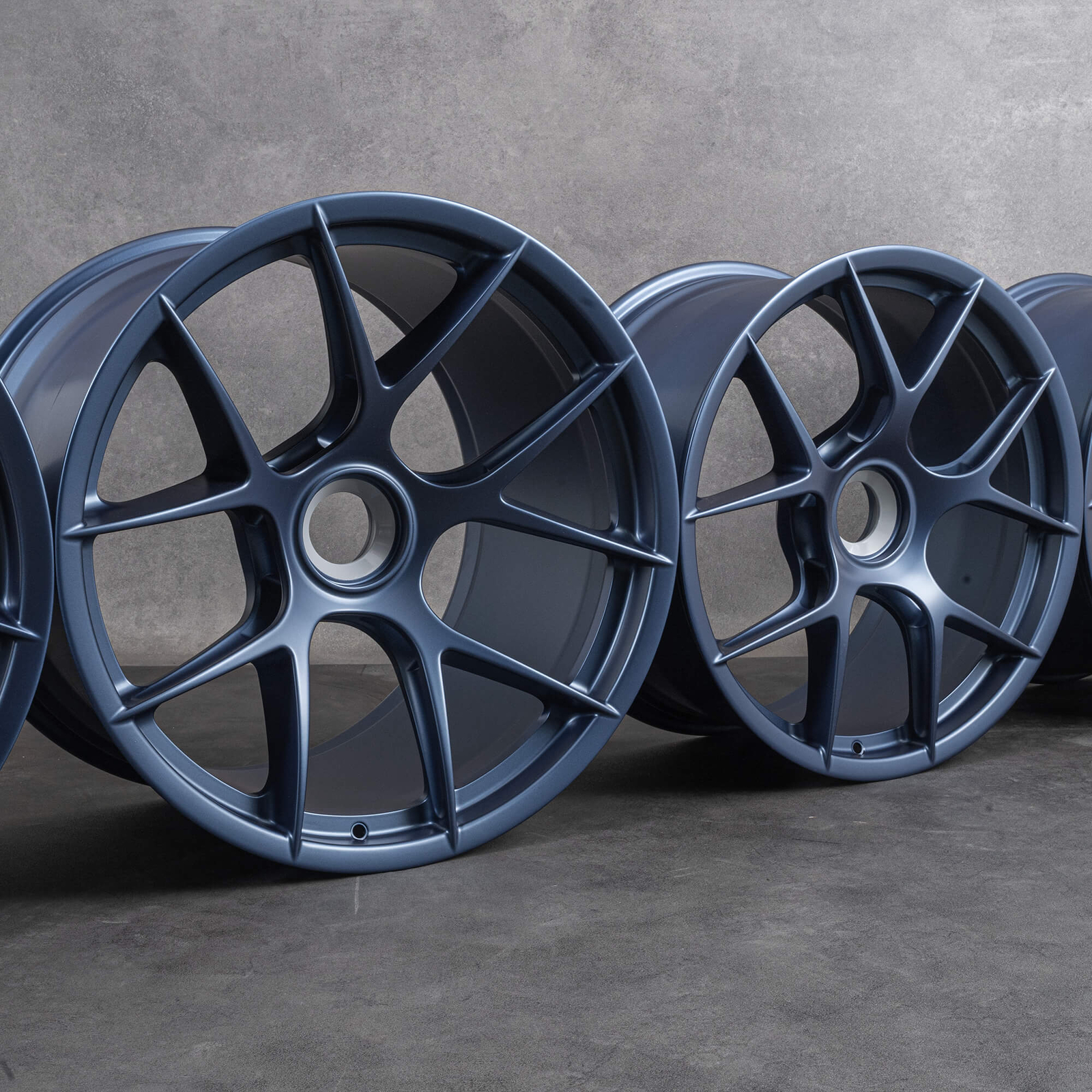 Original Porsche 992 GT3 RS rims 20 21 inches NEW indigo blue magnesium ...