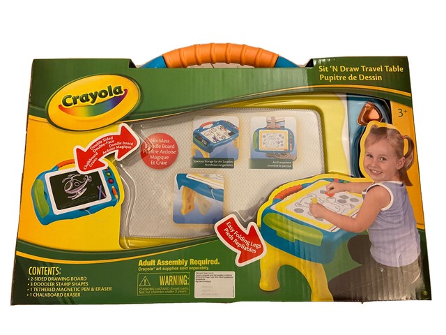 Crayola Sit N Draw Travel Table 2day Delivery for sale online | eBay