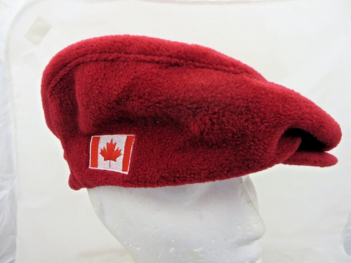 Roots Canada beret cap hat womens red L XL maple leaf | eBay