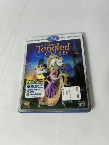 Disney Tangled 3D (Blu-ray 3D/2D + DVD + DIGITAL Copy 2010) Lenticular Slipcover 786936810653| eBay
