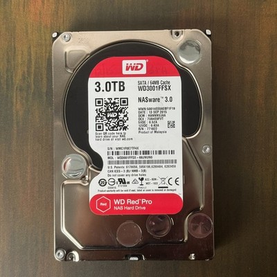 Western Digital 3TB WD3001FFSX SATA 3.5" Red Pro Internal NAS Hard ...