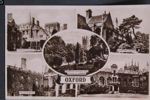 Ancienne Carte Postale Oxford Oriel Magdalen Pembroke Exeter Wadham ...