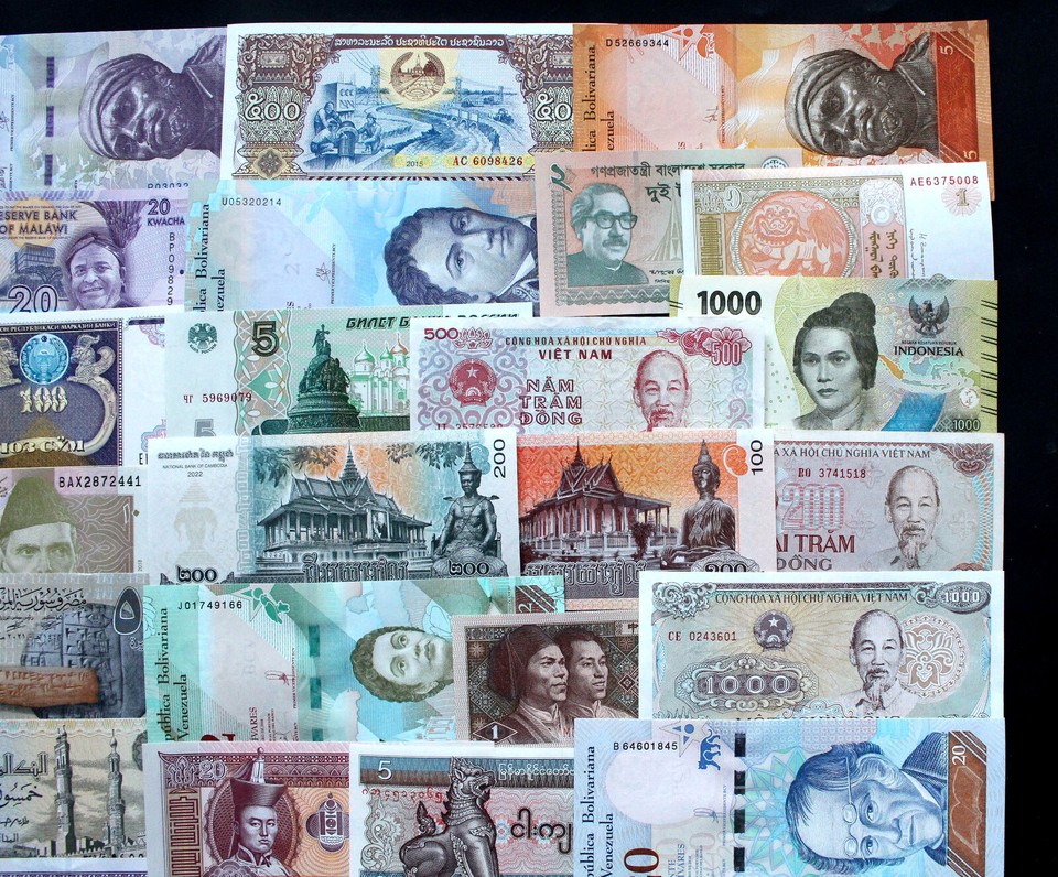 Lots 30 Different Foreign Banknotes World Paper Money Collections ...