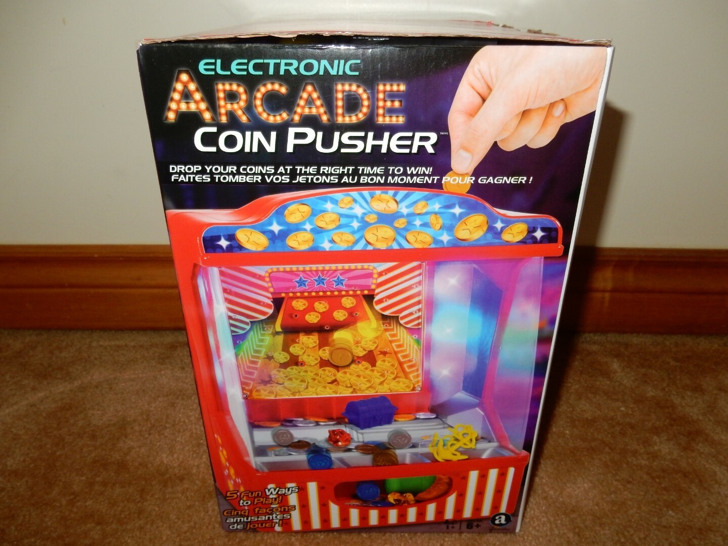 ELECTRONIC ARCADE COIN PUSHER MACHINE BRAND NEW FREE USPS SHIPPING | eBay