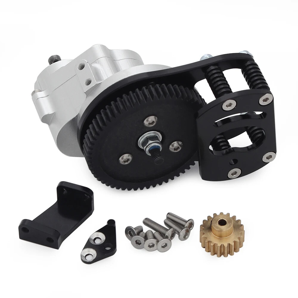 D90 Single Speed Transmission Gearbox Transfer Case for 1/10 RC Crawler ...