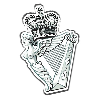 THE ROYAL IRISH REGIMENT CAP BADGE STICKER - BRITISH ARMY - Faugh A ...