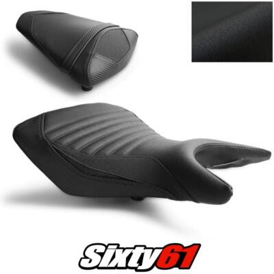 Yamaha R3 Seat Cover 2015-2021 2022 Front Rear Black Luimoto Tec-Grip ...