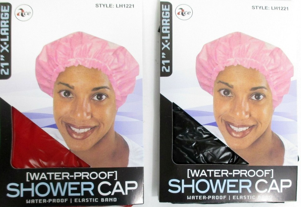 LOT OF 1 HAT--REUSABLE,EXTRA LARGE SIZE,SOLID VINYL SHOWER CAP--LH1221 ...