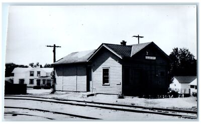 c1960 Unknown Iowa IA Exterior Railroad Train Depot Station RPPC Photo ...