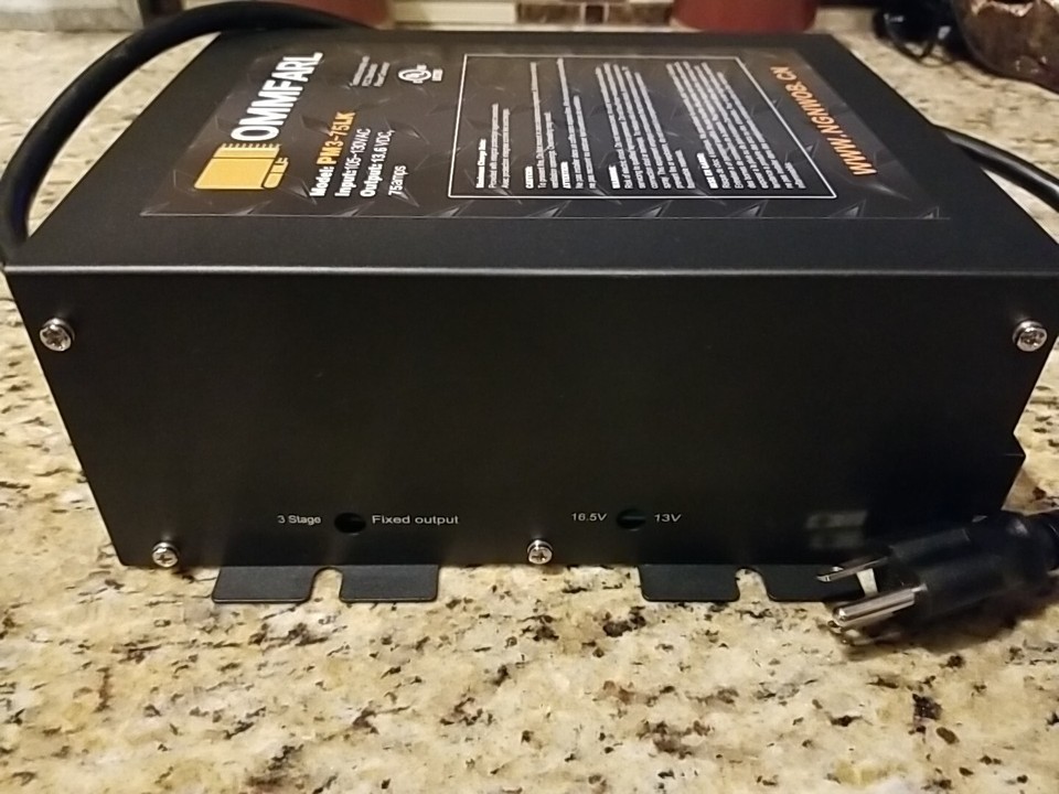 110 Volt to 12 Volt DC Power Supply Converter Charger for RV PM3-75 (75 ...