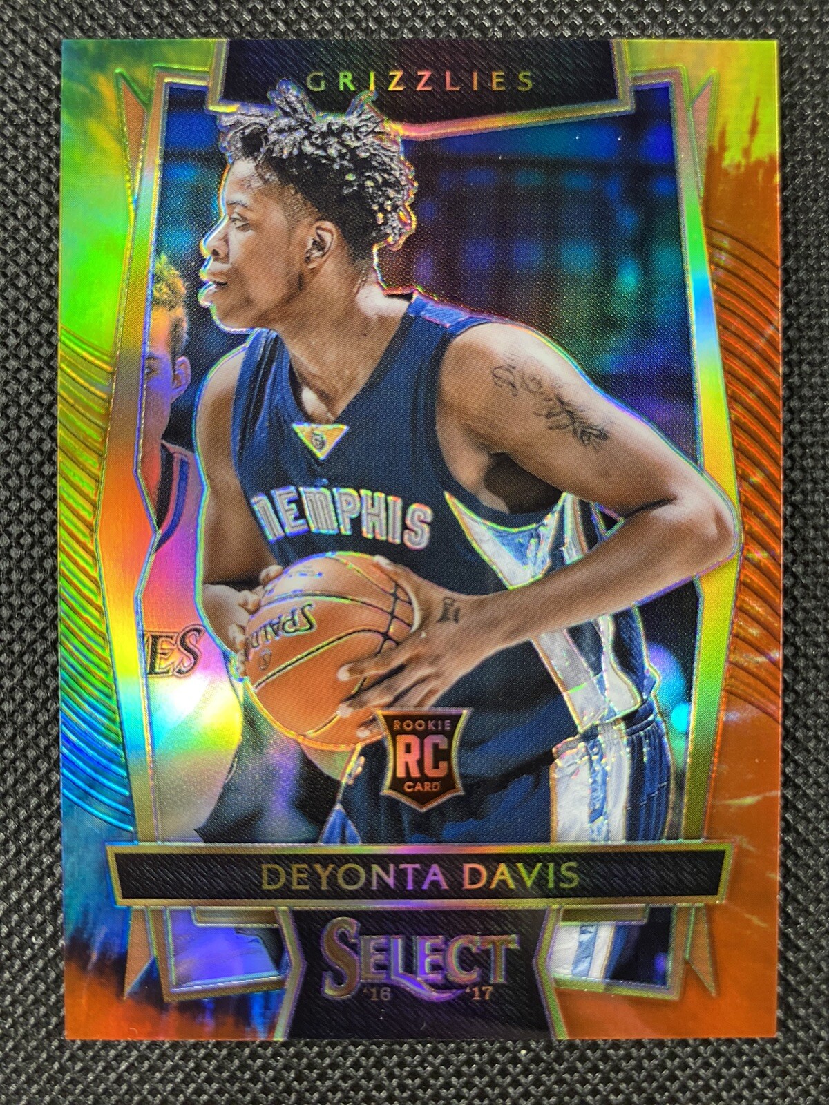 2016-17 Panini Select Deyonta Davis Tie Dye Prizm Rookie /25 #22 ...