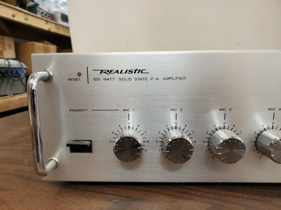 Realistic MPA - 100 Solid State P. A. Amplifier | eBay