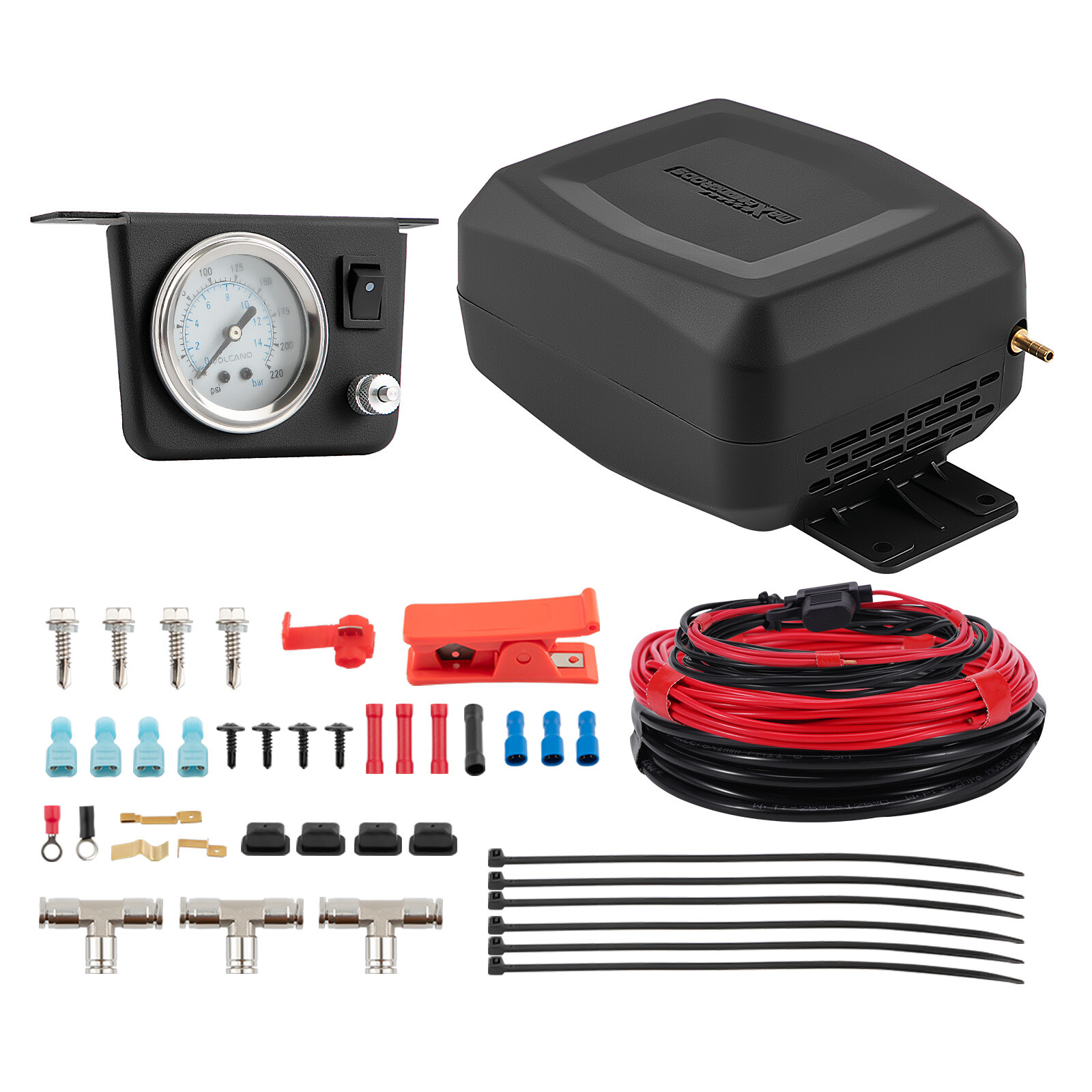Universal Air shock Compressor Springs Controller Kit for Vans Pickups ...