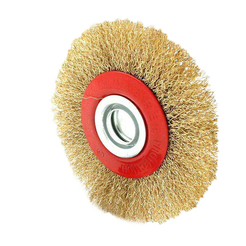 SATC 8" 200mm Wire Wheel Grinder Bench Grinding Grinder Wire Brush with ...