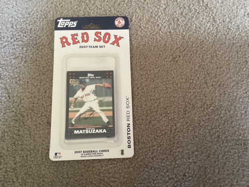 Boston Red Sox 2007 Topps Baseball Card Team Set In Hanger Pack | eBay