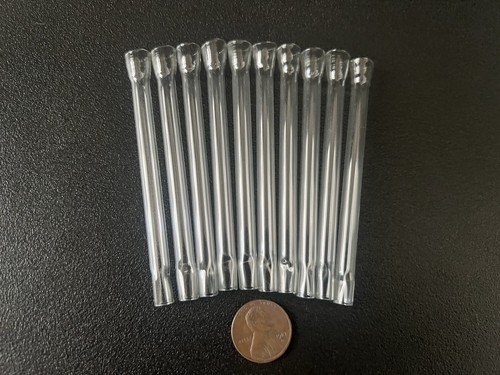 Set of 10 Glass Tobacco Pipes, Smooth Smoking, One Hitter, Cigarette ...