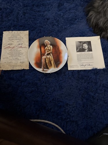 1992 Delphi Marilyn Monroe In Monkey Business Collector Plate Wall ...