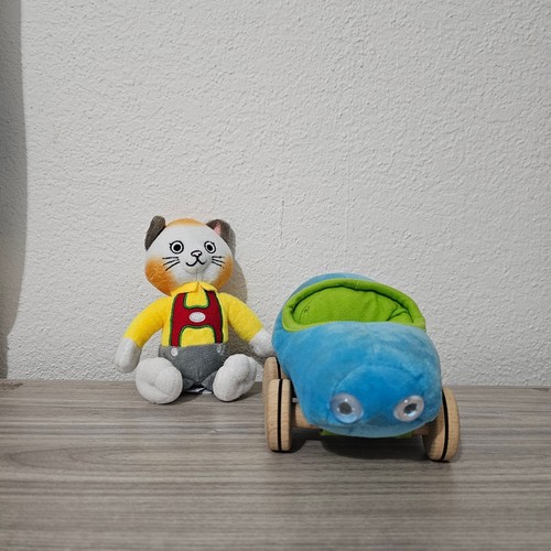 YOTTOY Richard Scarry Huckle Cat Soft Toy Blue Plush Car Wheels ...