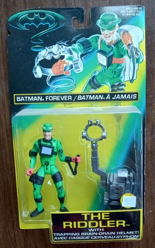 Kenner THE RIDDLER w/Brain Drain Helmet Batman Forever Action Figure | eBay