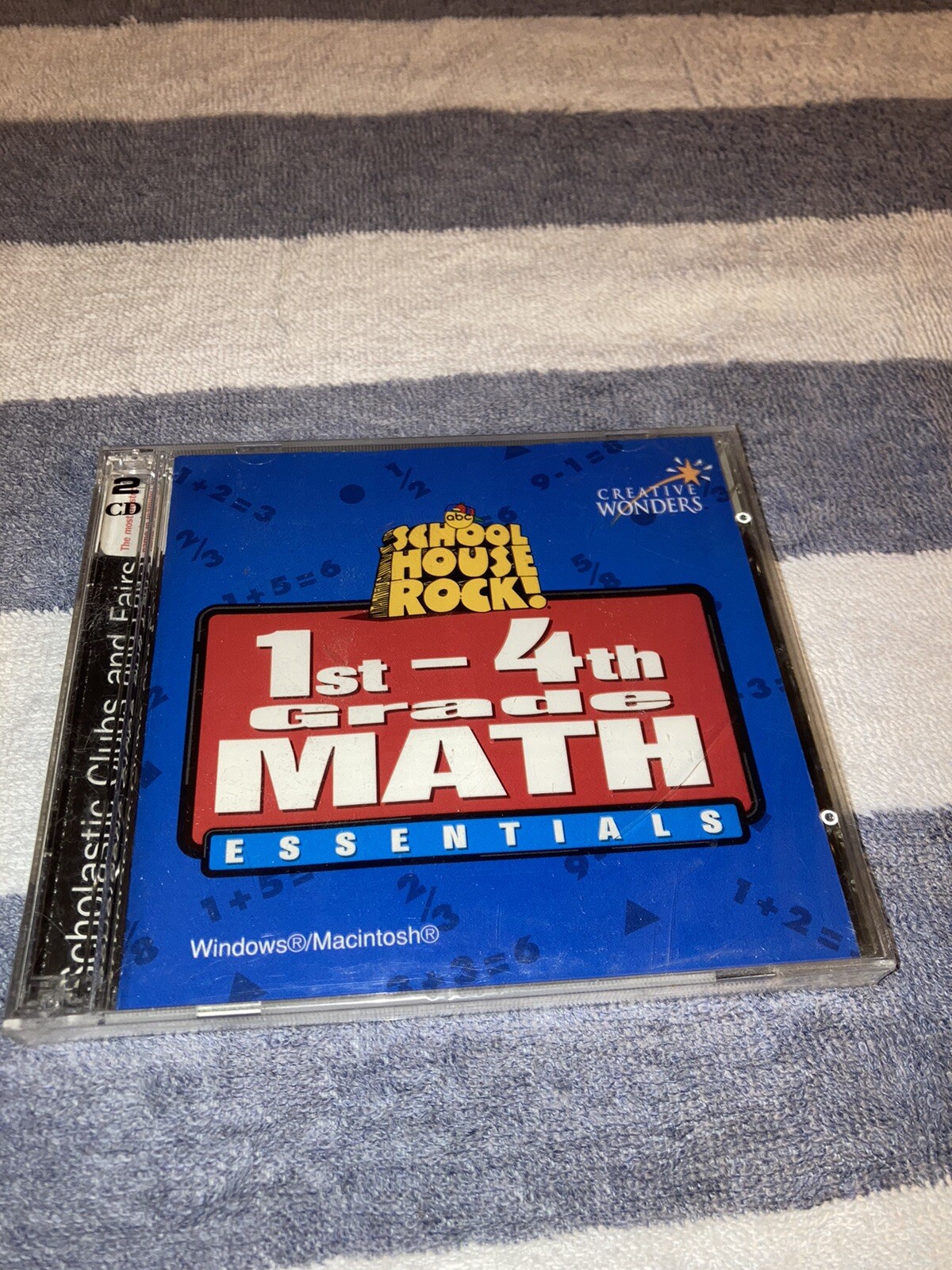 Rare Vintage 1997 SCHOOL HOUSE ROCK 1ST-4TH GRADE MATH ESSENTIALS PC CD ...