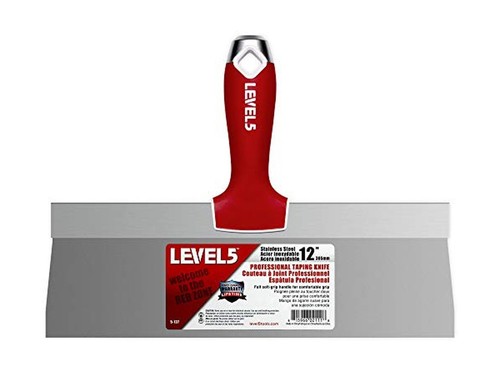 LEVEL5 Drywall Finishing Hand Tool Kit | 5, 6 Inch Joint Knives, 10, 12 ...