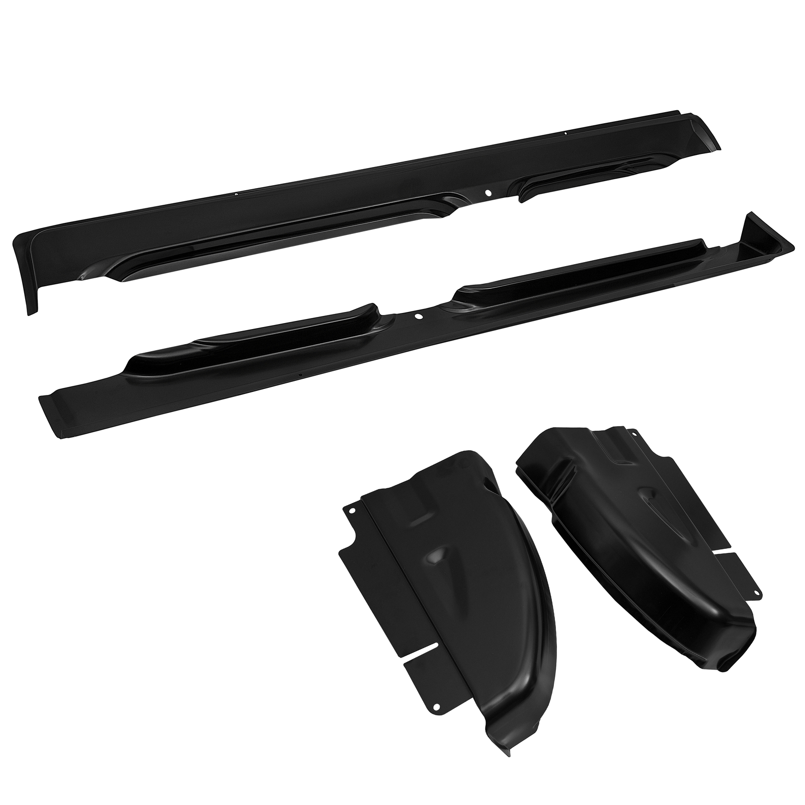 Quad Cab Rocker Panels & Cab Corners 4PCS For Dodge Ram 1500 2500 3500 ...