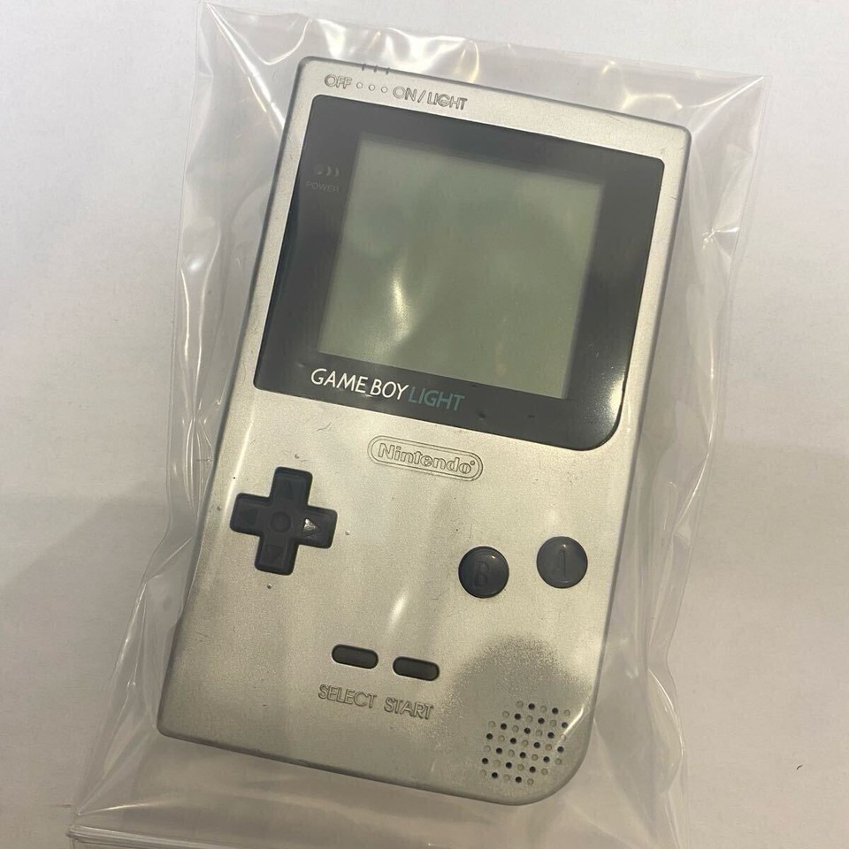 Nintendo GameBoy Light Silver Console Backlight Game Region Free Tested ...