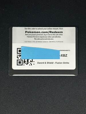 OC Error Pokémon TCG Misprint Code Card Fusion Strike Miscut NM/M Off ...