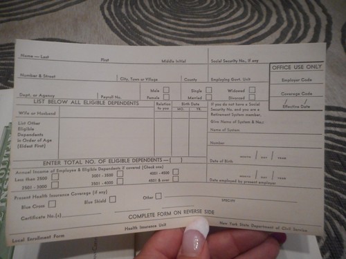 Vintage Health Insurance For Employees of Local Subdivions in New York ...