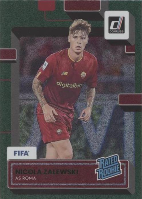 2022-23 Panini Donruss - Rated Rookie Nicola Zalewski #194 Green (RC ...