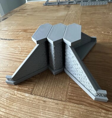 HO Scale Stone Abutments and center Pier | eBay