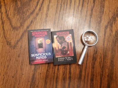Zuru mini brands BOOKS Stranger Things SUSPICIOUS MINDS & Darkness Egde ...