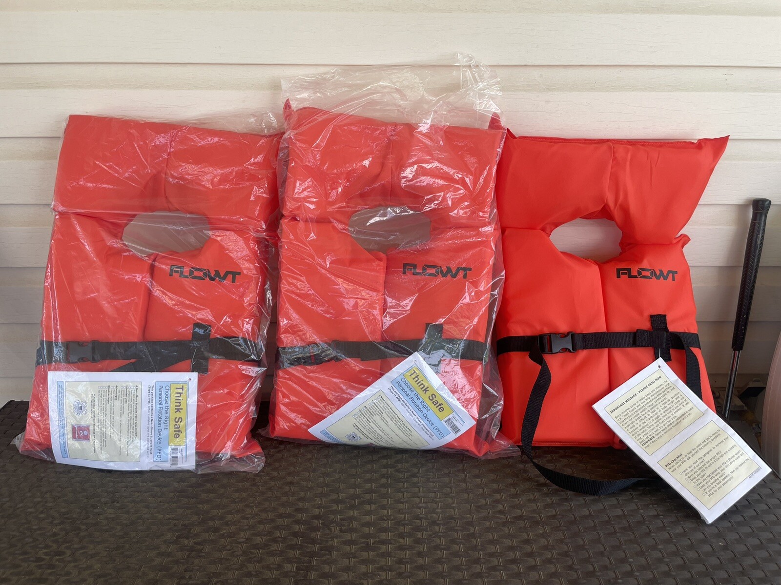 Flowt Marine Boat Buoyant Life Vest 40000-UNV | Type II Adult Red PFD ...