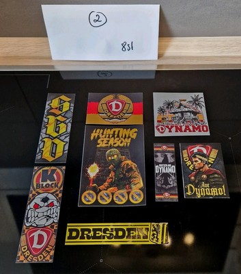 Dynamo Dresden Aufkleber - Sticker 8 Stück " Ultras" 2.Bundesliga Neu ...