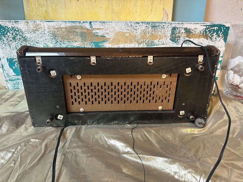 Vintage Working Table Top Stereo w/ tuning eye Philips B5X43A Made in ...