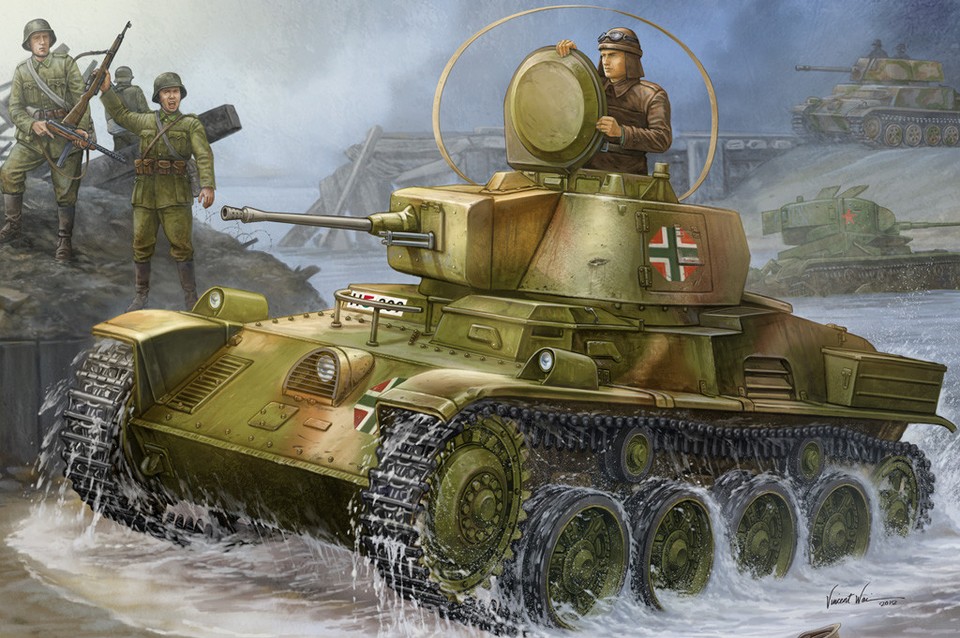 Hobby Boss s 82477 1:35 38M Toldi I(A20) Hungarian Light Military Tank ...